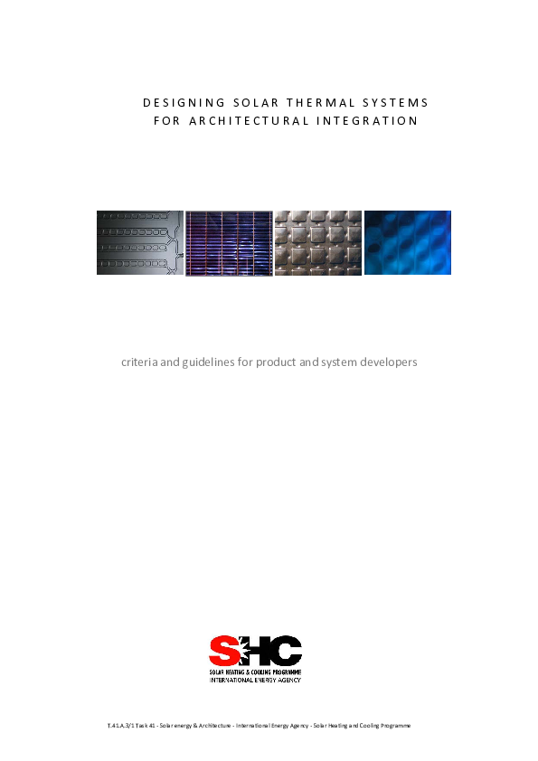 (PDF) Designing Solar Thermal Systems for Architectural Integration