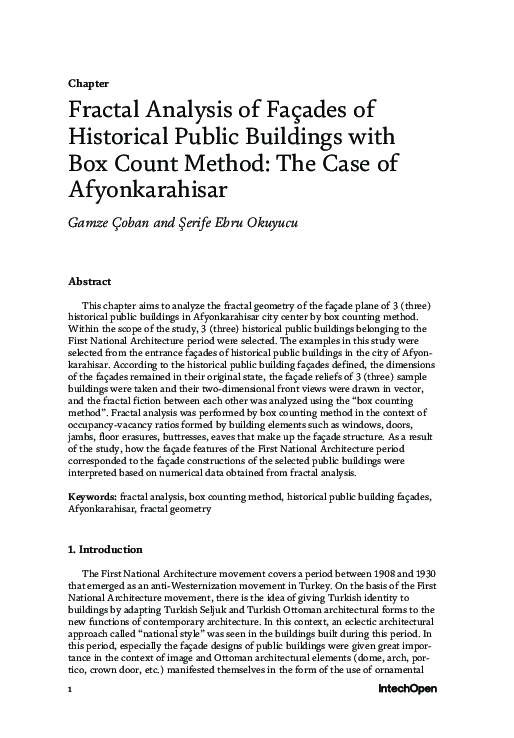 (PDF) Fractal Analysis of Facades of Traditional Historic Buildings ...