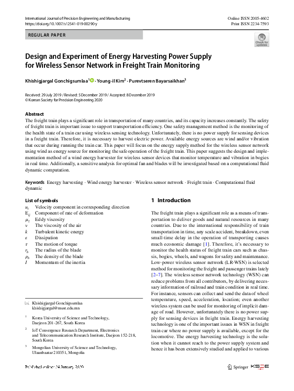 (PDF) Design and Experiment of Energy Harvesting Power Supply for ...