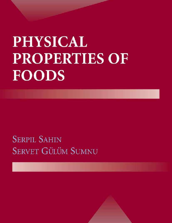 (PDF) VẬT LÍ HỌC THỰC PHẨM (Physical Properties of Foods).