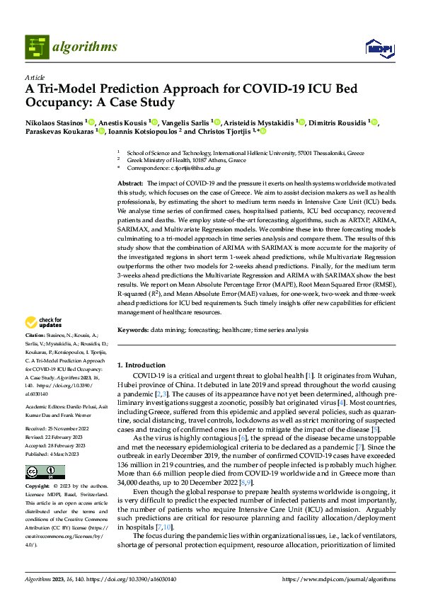 (PDF) A Tri-Model Prediction Approach for COVID-19 ICU Bed Occupancy: A ...