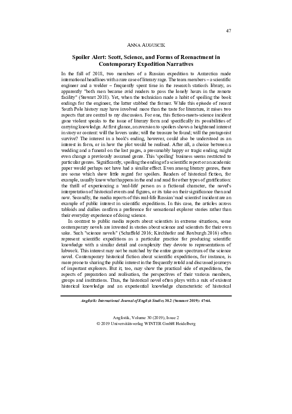 (PDF) Spoiler Alert