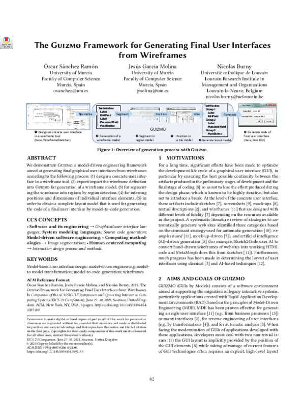 (PDF) The Guizmo Framework for Generating Final User Interfaces from Wireframes