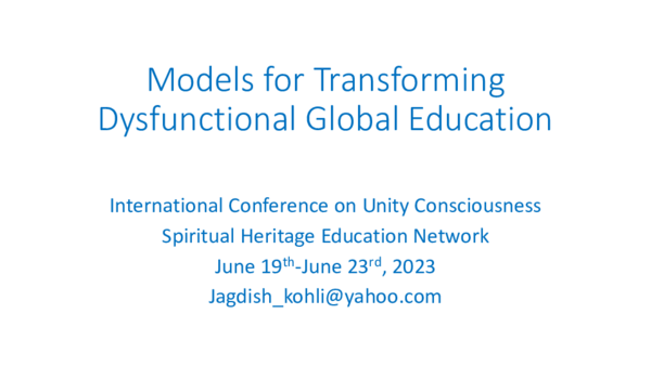 (PDF) Transforming Dysfunctional Global Education