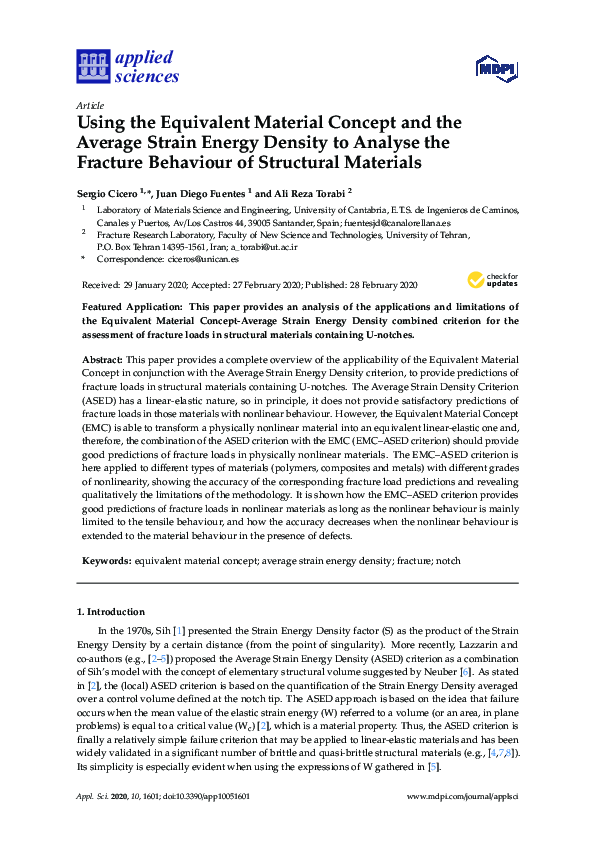 (PDF) Using the Equivalent Material Concept and the Average Strain ...