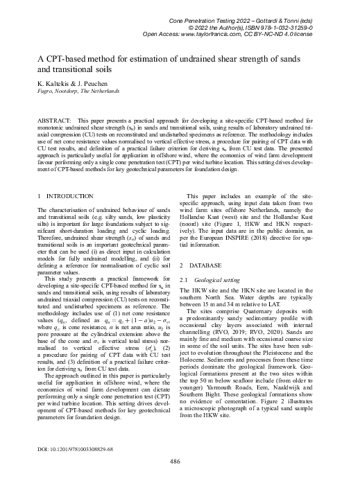 (PDF) A CPT-based method for estimation of undrained shear strength of ...