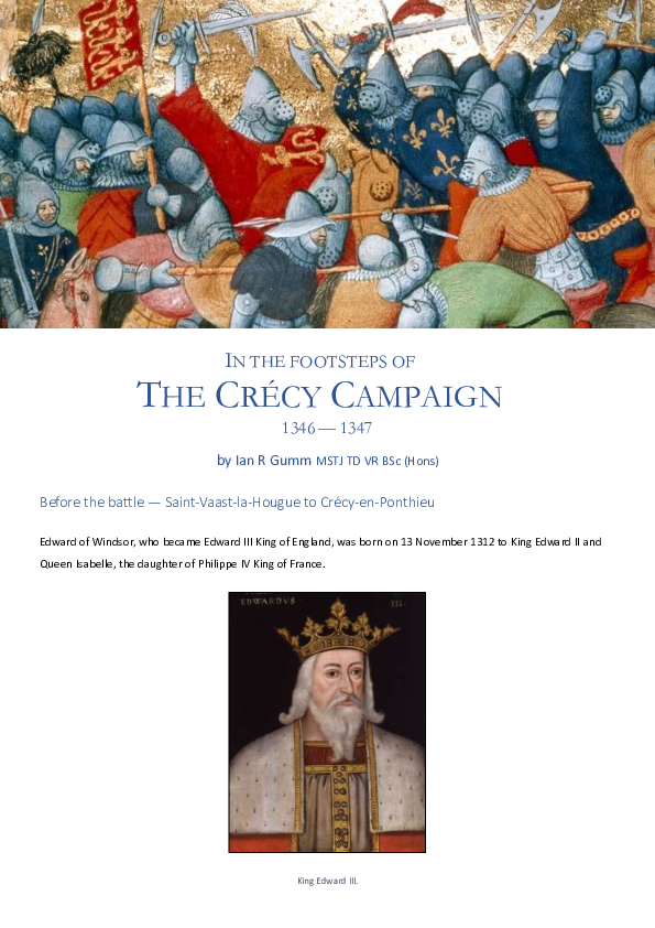 (PDF) The Crécy Campaign (1346 — 1347)