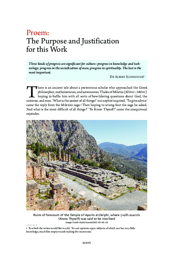 (PDF) Proem: The Purpose and Justification for this Work | Edi ...