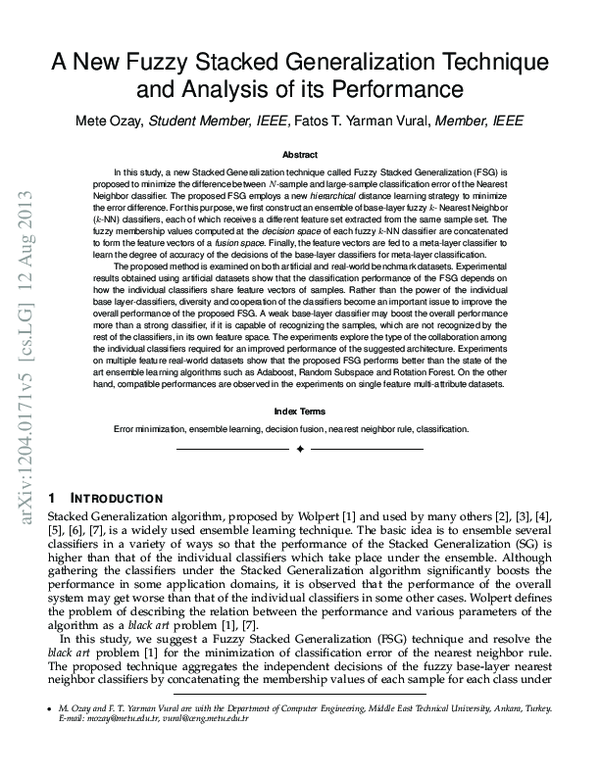 (PDF) A New Fuzzy Stacked Generalization Technique for Deep learning ...