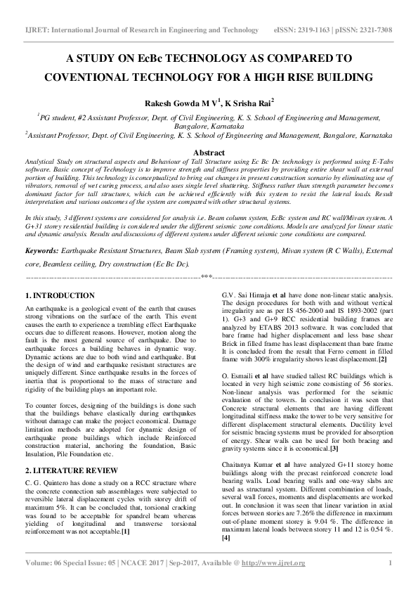 (PDF) A Study on Ecbc Technology as Compared to Coventional Technology ...