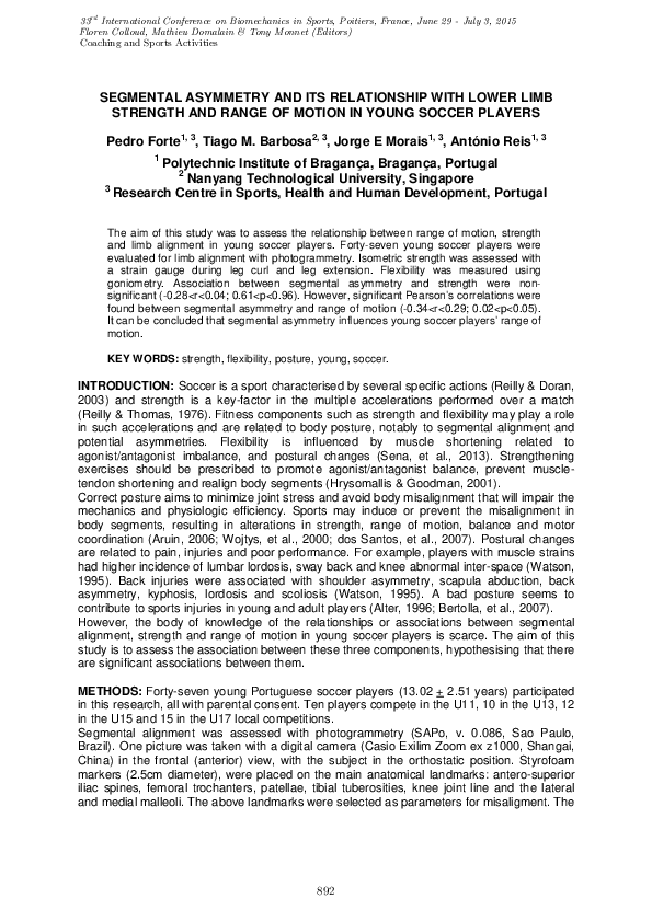 (PDF) Segmental Asymmetry and Its Relationship with Lower Limb Strength ...