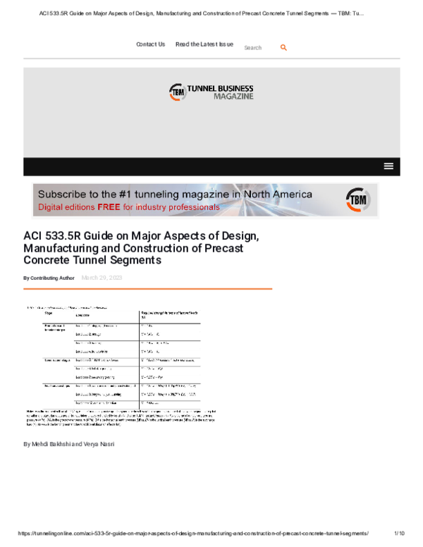 (PDF) ACI 533.5R Guide on Major Aspects of Design Manufacturing n ...