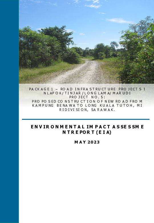 (DOC) EIA for the Package 1 -Road Infrastructure Projects in Marudi Sarawak