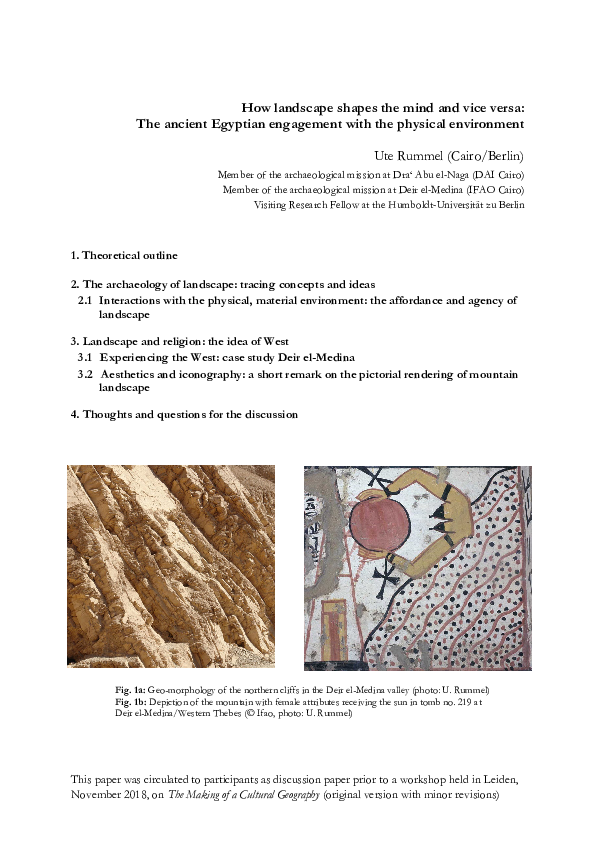 (PDF) How landscape shapes the mind and vice versa: The ancient ...