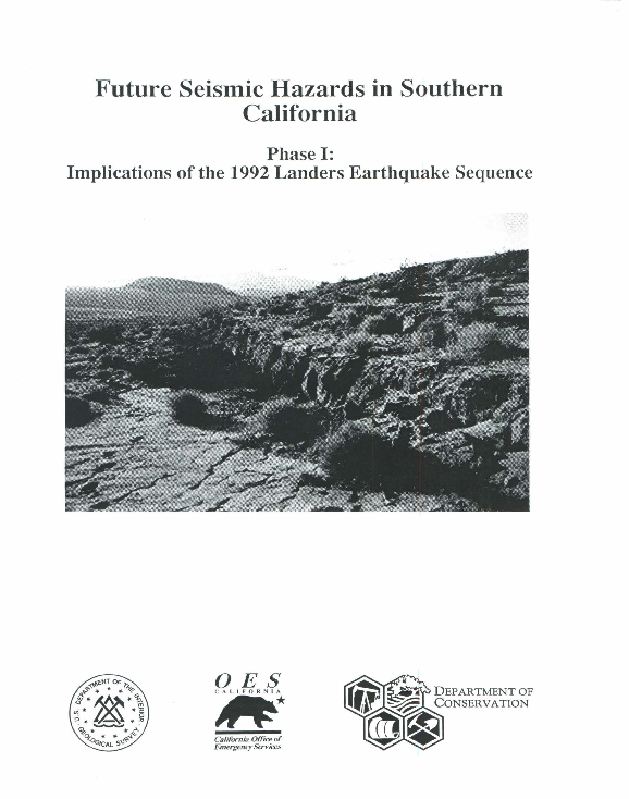 (PDF) Future Seismic Hazards in southern California: Phase I ...