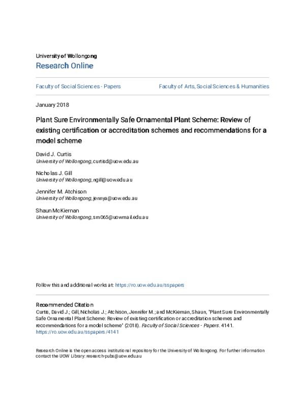 (PDF) Plant Sure Environmentally Safe Ornamental Plant Scheme: Review ...