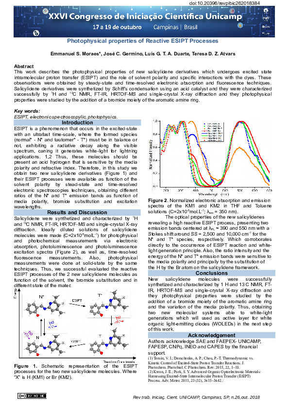 (PDF) Photophysical properties of reactive ESIPT processes | José ...