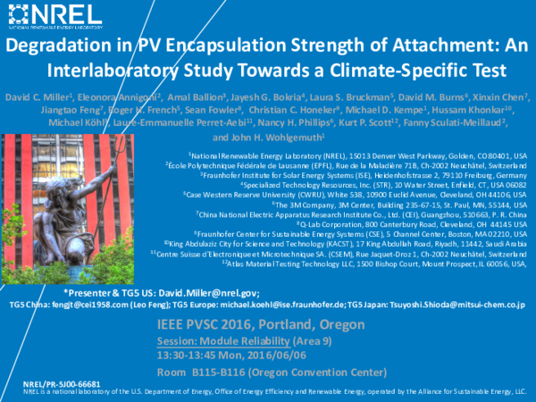 Pdf Degradation In Pv Encapsulation Strength Of Attachment An