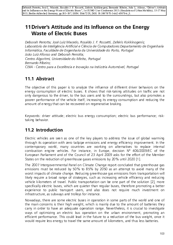 (PDF) Driver Attitude and Its Influence on the Energy Waste of Electric ...