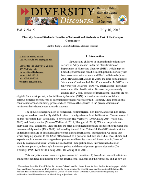 (PDF) Diversity Beyond Students: Families of International Students as ...