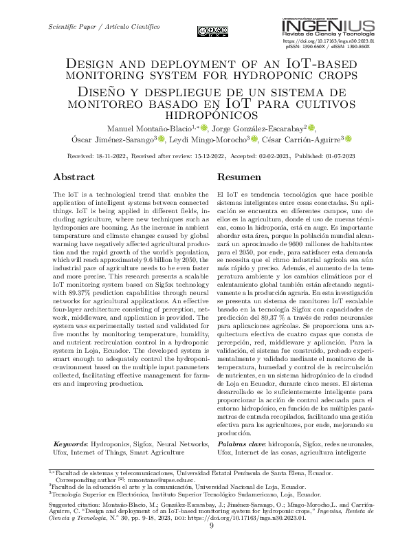 Pdf Design And Deployment Of An Iot Based Monitoring System For