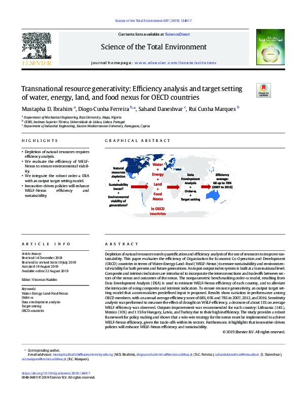 (PDF) Transnational resource generativity: Efficiency analysis and ...
