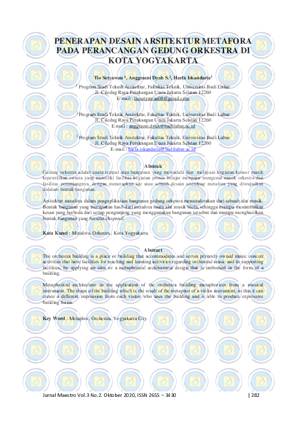 (PDF) Penerapan Desain Arsitektur Metafora Pada Perancangan Gedung ...
