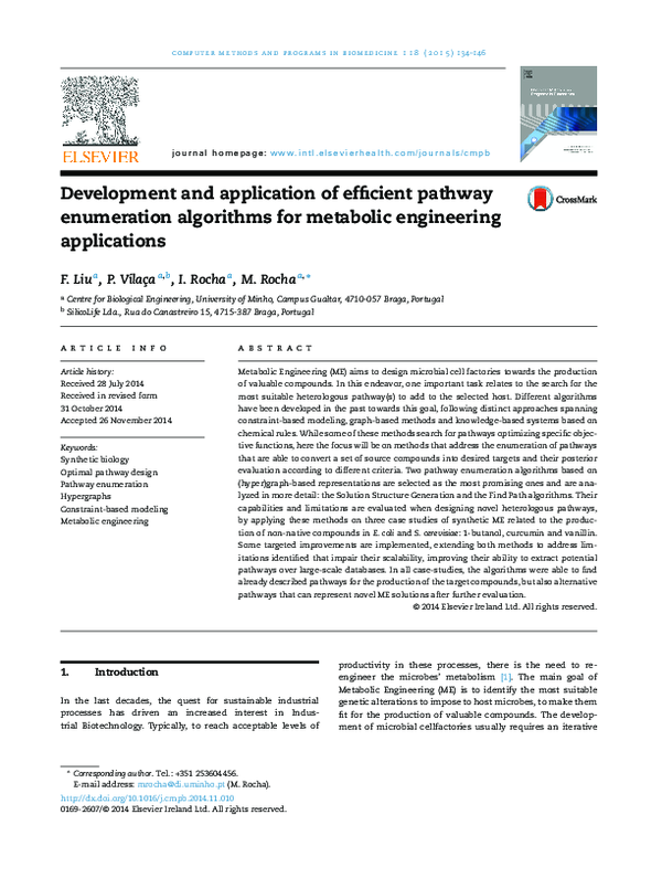 (PDF) Development and application of efficient pathway enumeration algorithms for metabolic ...