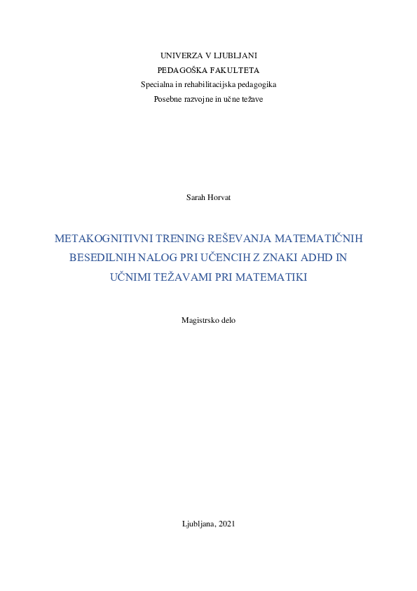 (PDF) Metacognitive training to solve mathematical text problems of ...
