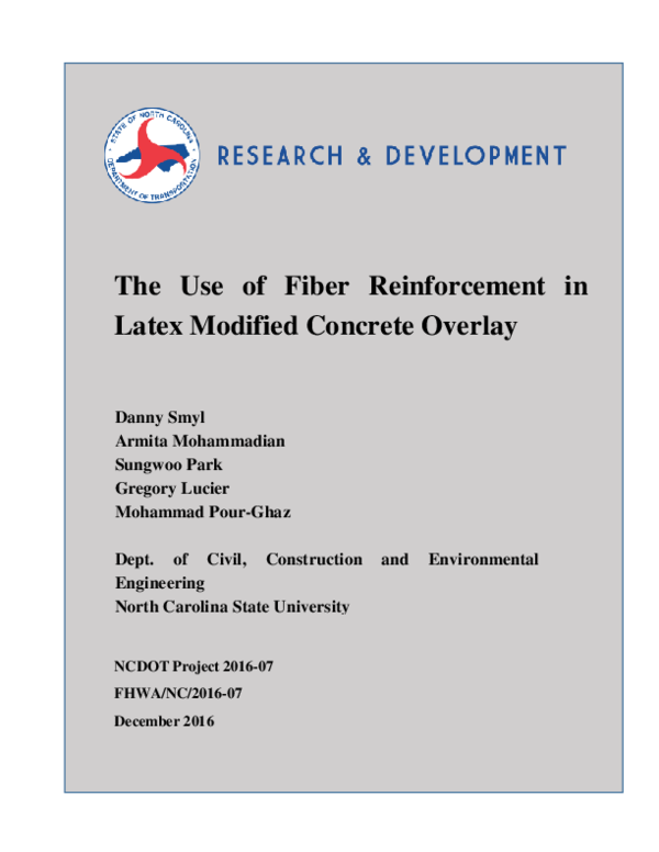 (PDF) The use of fiber reinforcement in latex modified concrete overlay ...