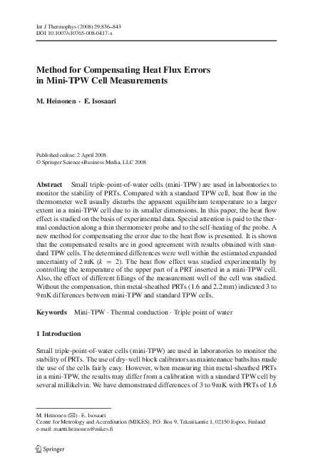 (PDF) Method for Compensating Heat Flux Errors in Mini-TPW Cell ...