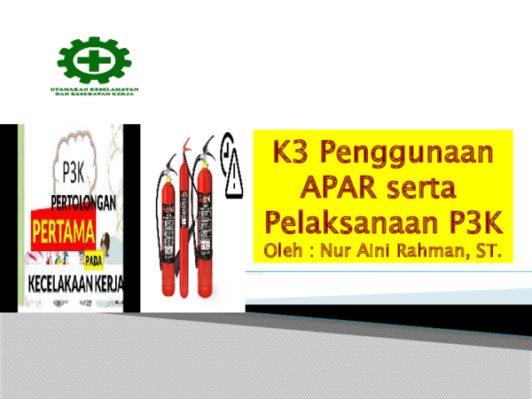 (PPT) Tentang APAR & P3K | rizky junianto - Academia.edu