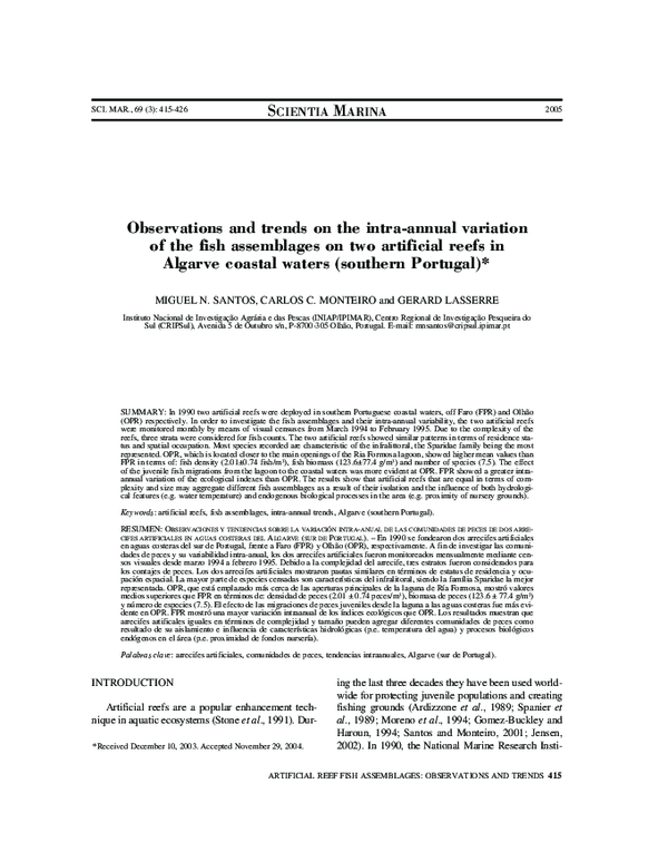 (PDF) Observations and trends on the intra-annual variation of the fish ...