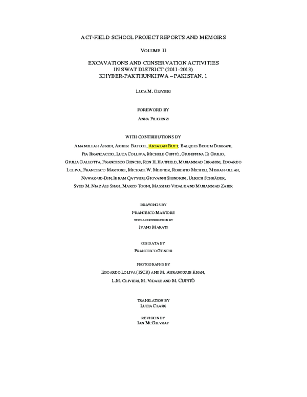 (PDF) THE MATERIAL CULTURAL ASSEMBLAGE (Barikot)