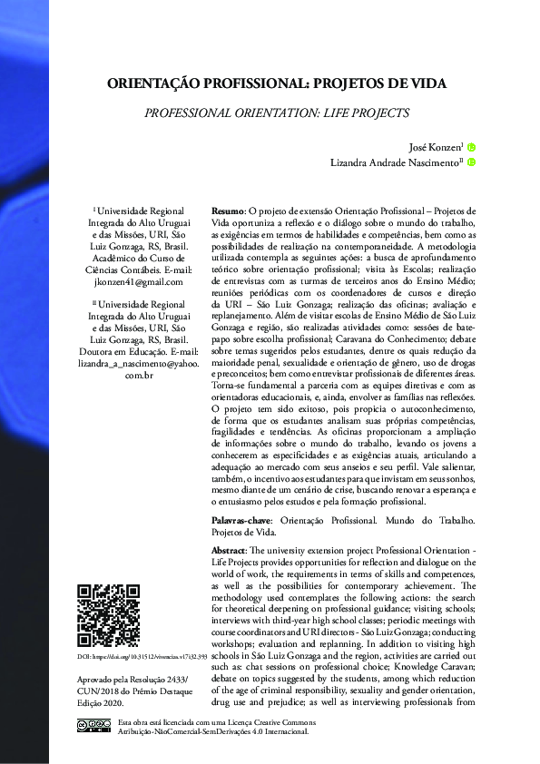 (PDF) Orientação Profissional