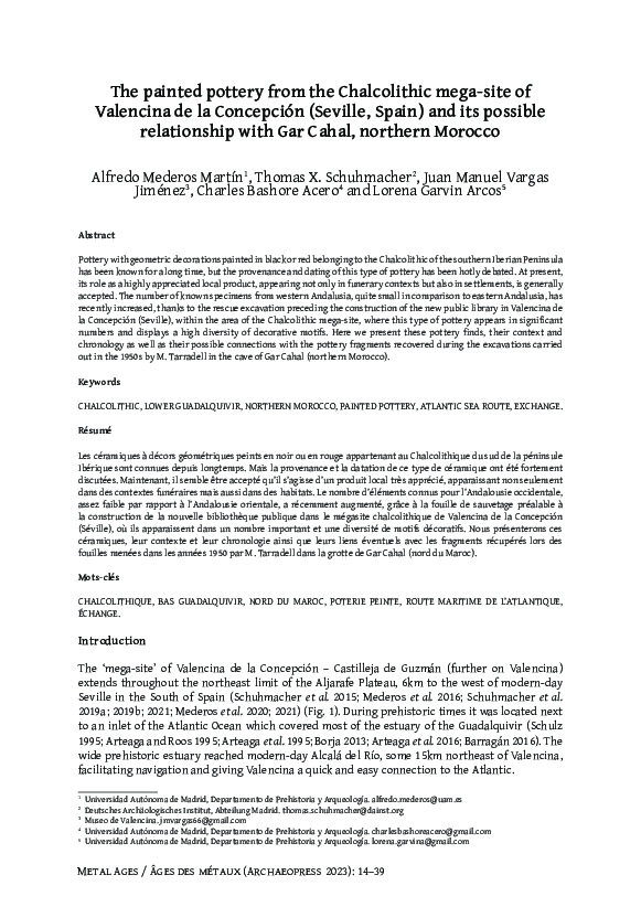 (PDF) The painted pottery from the Chalcolithic mega-site of Valencina ...