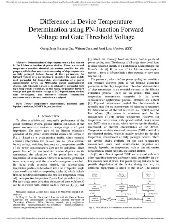 (PDF) Difference in Device Temperature Determination Using p-n-Junction ...