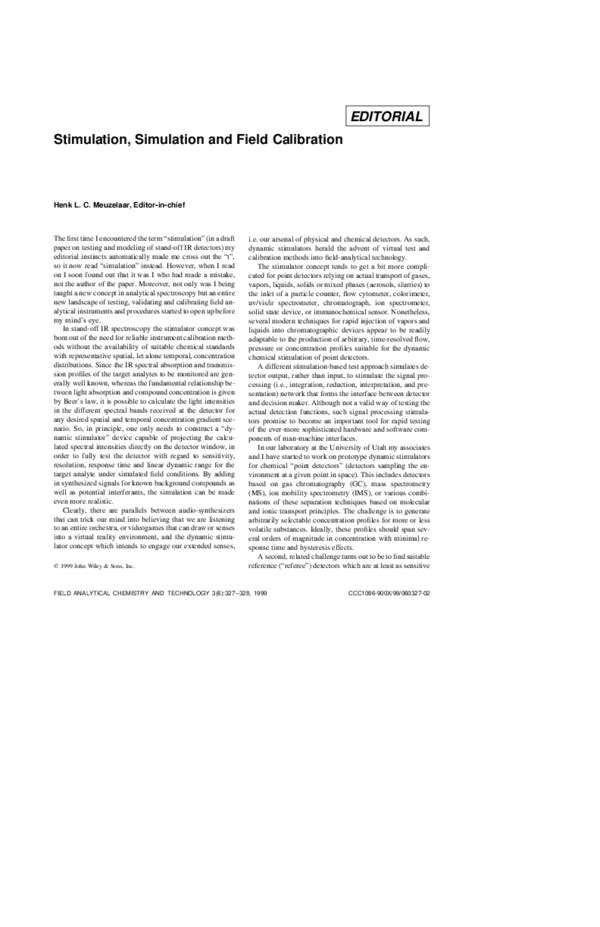 (PDF) Stimulation, simulation and field calibration | Flying Dutchman ...