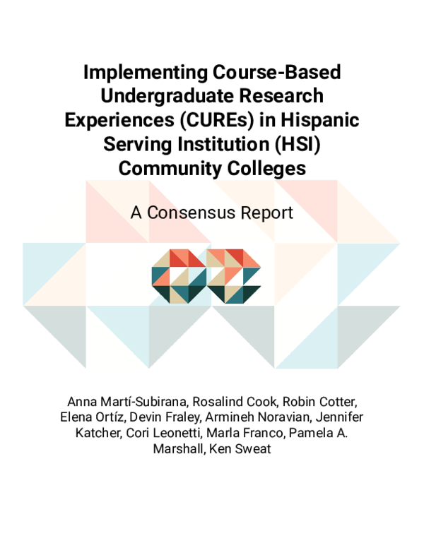 (PDF) Implementing Course-Based Undergraduate Research Experiences ...