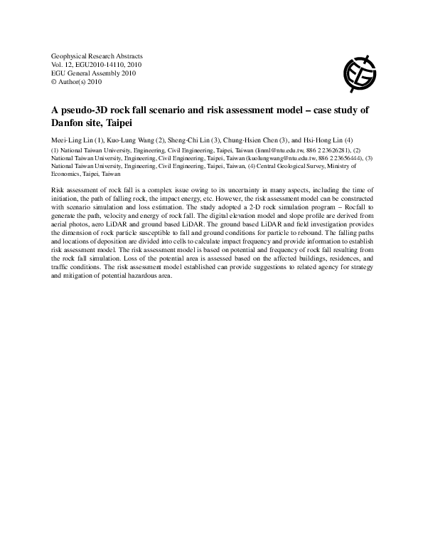(PDF) A pseudo-3D rock fall scenario and risk assessment model case ...