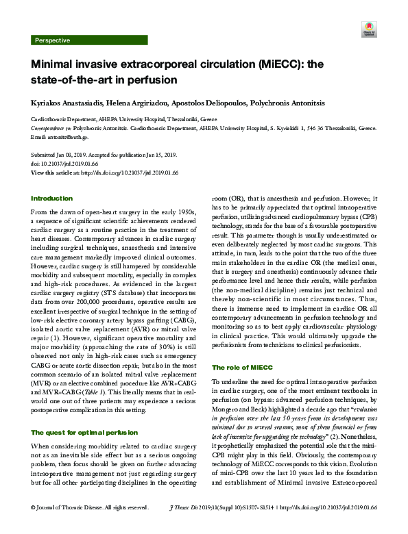 (PDF) Minimal invasive extracorporeal circulation (MiECC): the state-of ...