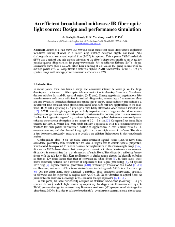 (PDF) An efficient broad-band mid-wave IR fiber optic light source: design and performance ...