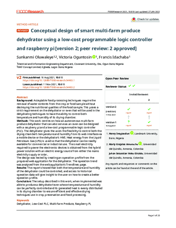 (PDF) Referee report. For: Conceptual design of smart multi-farm ...