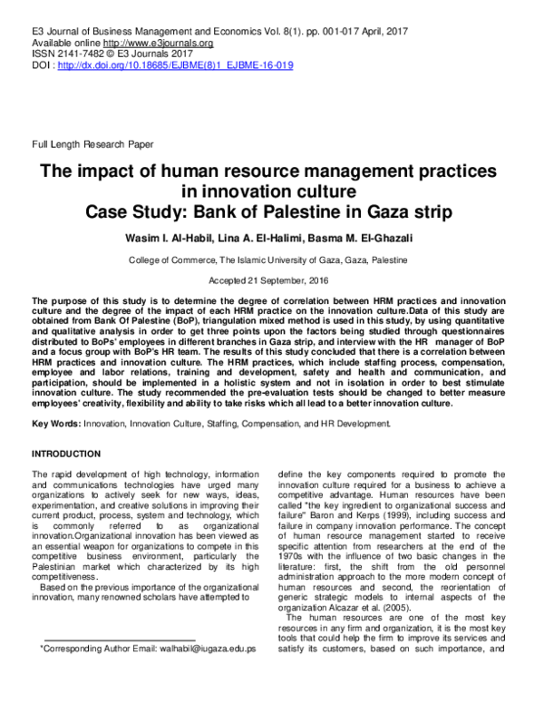 (PDF) The Impact of Human Resource Management Practices on Turnover, Productivity, and Corporate ...