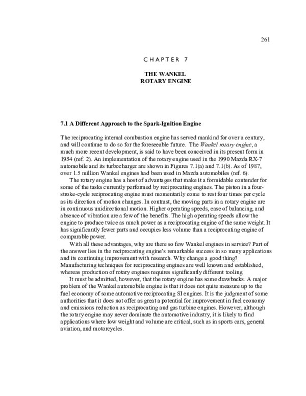 (PDF) The Wankel Rotary Engine - A different Approach to the Spark ...
