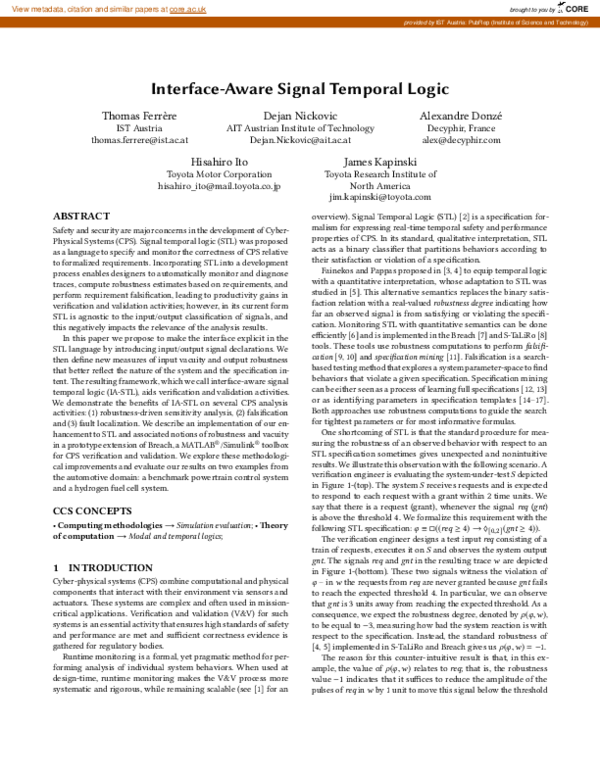 (PDF) Interface-aware signal temporal logic