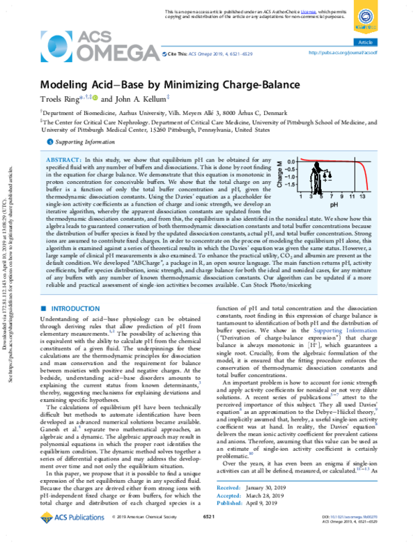 (PDF) Modeling Acid–Base by Minimizing Charge-Balance