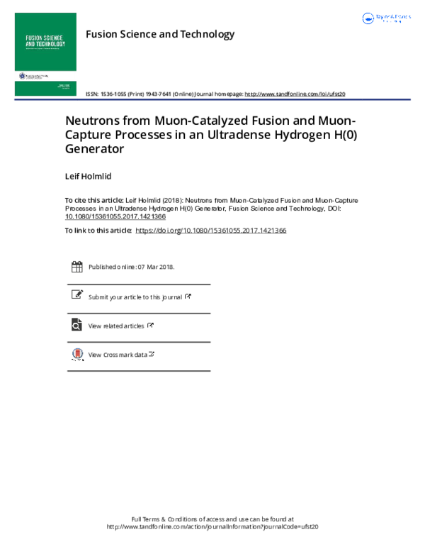 (PDF) Neutrons from Muon-Catalyzed Fusion and Muon-Capture Processes in ...