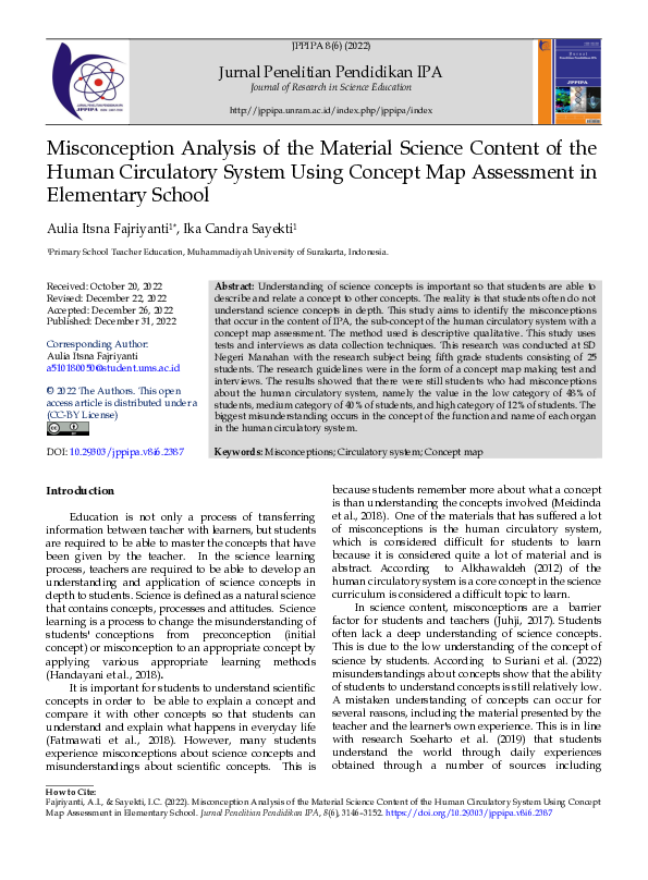(PDF) Misconception Analysis of the Material Science Content of the ...