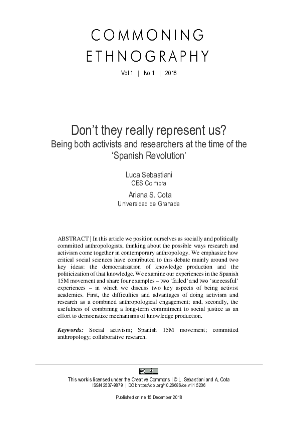 (PDF) Don’t they really represent us?